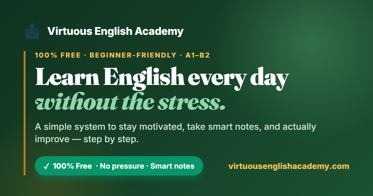 English Grammar Syllabus: A1–C1 Free Study Plan